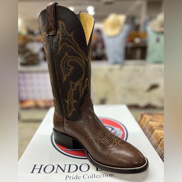 Hondo | Shoes | Hondo 268 Tobacco Smooth Ostrich Cowboy Boots | Poshmark